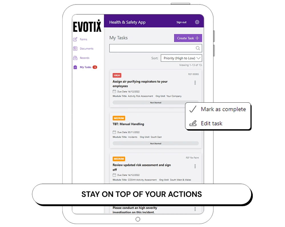 Health and Safety & EHS Software | Evotix